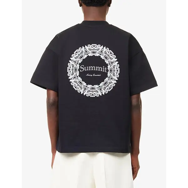 SUMMIT Ornament Short-sleeve Cotton T-shirt