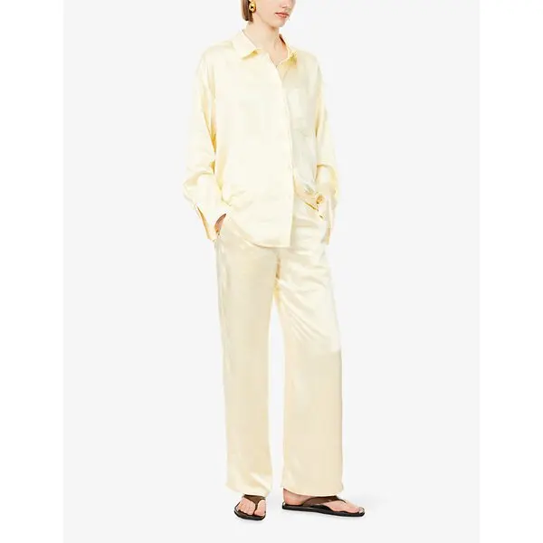 4TH & RECKLESS Oversized Satin Shirt