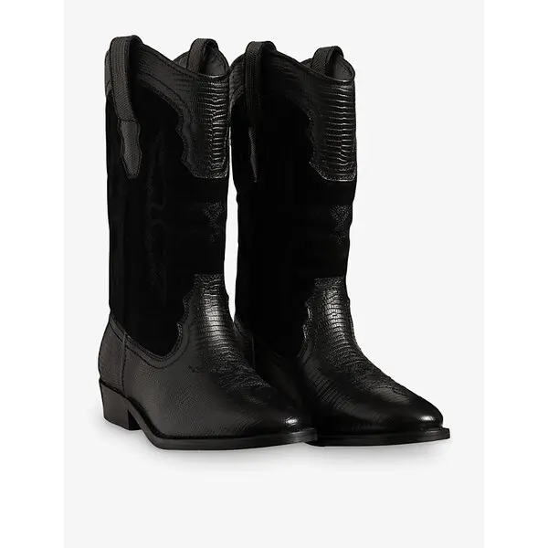 Zadig&Voltaire Tex Leather Western Boots