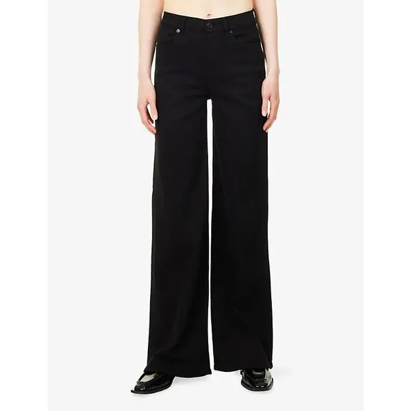 7 For All Mankind Wide-leg Cotton Denim Jeans