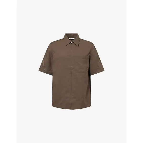 Givenchy Zipped Short-sleeve Woven Shirt