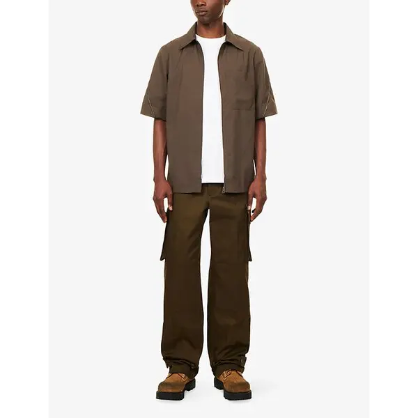 Givenchy Zipped Short-sleeve Woven Shirt