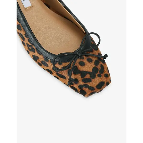 Steve Madden Leopard Print Leather Slingback Courts