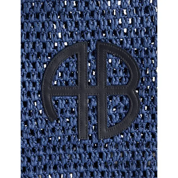 ANINE BING Rio Large Woven Tote Bag - Washed Blue