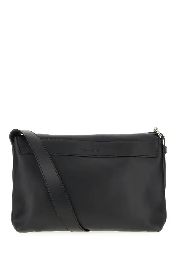 Dries Van Noten Black Leather Crossbody Bag