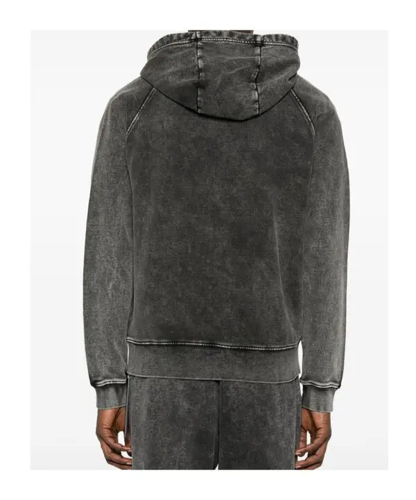 DIESEL® Faded Effect Zip-up Hoodie