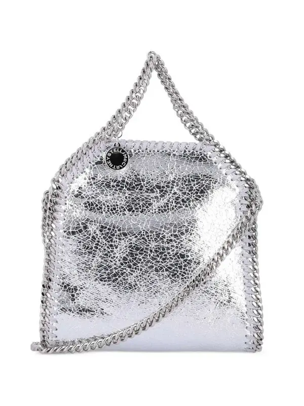 Stella McCartney Falabella Tote Bag With Chain Trim - Silver