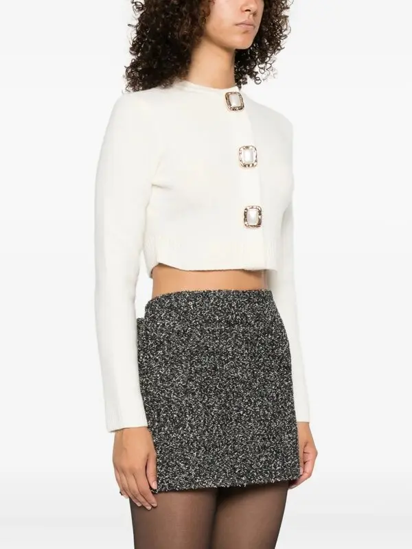 SELF-PORTRAIT Embellished Cropped Cardigan