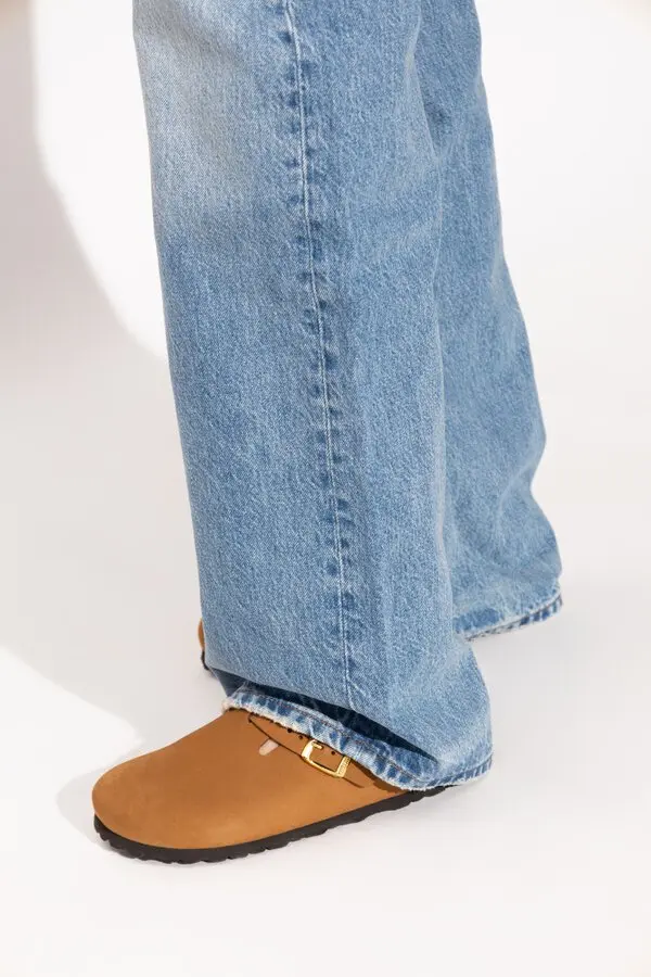 BIRKENSTOCK Tokio Adjustable-strap Clogs With Gold Buckles