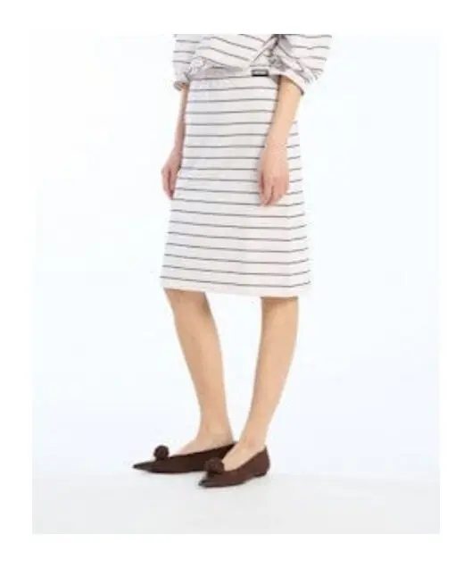 ROTATE BY BIRGER CHRISTENSEN Striped Elasticated Waistband Midi Skirt
