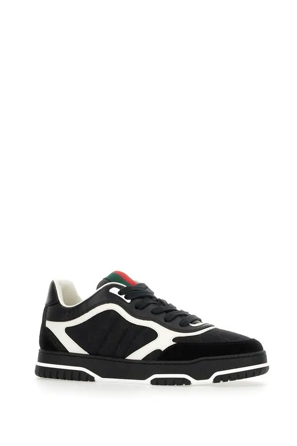 Gucci Lace-up Sneakers With Embossed Logo
