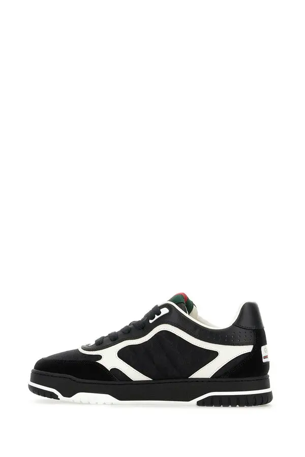 Gucci Lace-up Sneakers With Embossed Logo - Multicolor