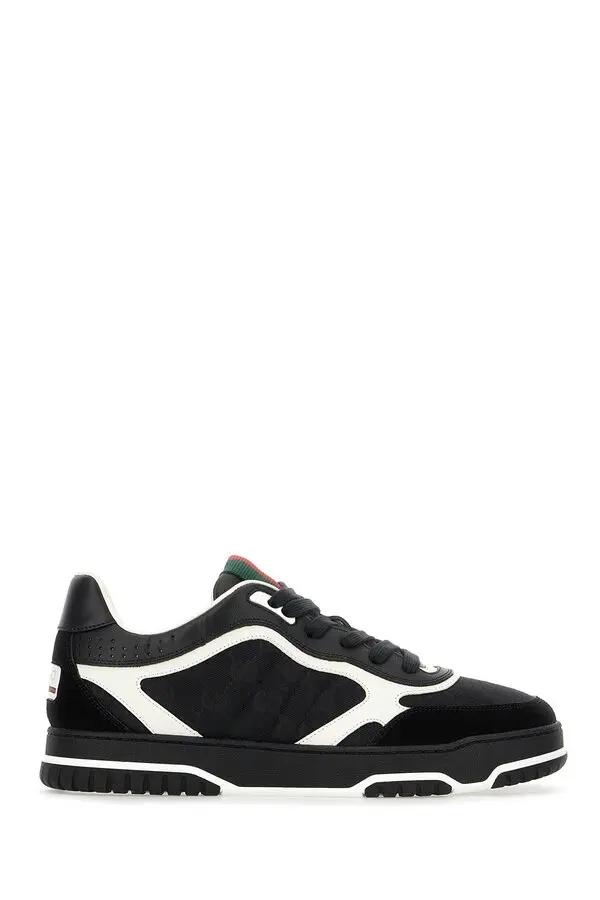Gucci Lace-up Sneakers With Embossed Logo - Multicolor
