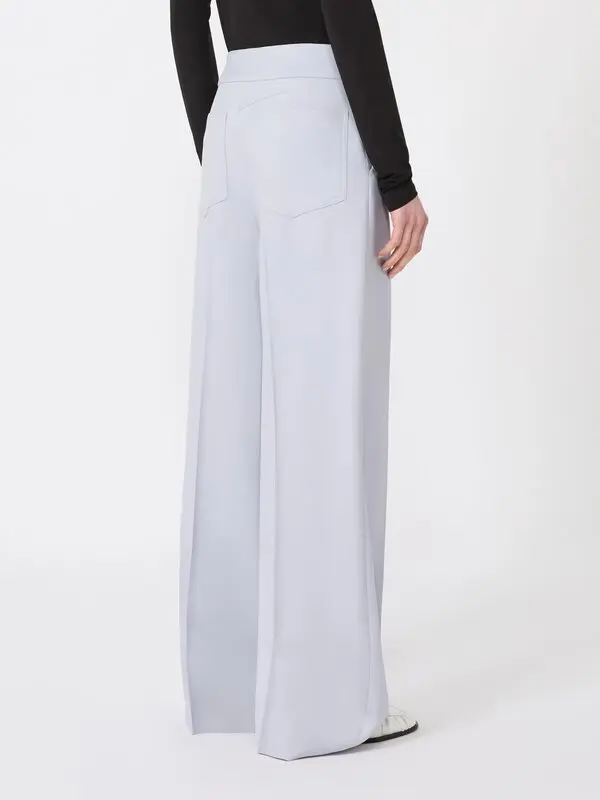 Sportmax Belted Wide-leg Trousers - Medium Gray