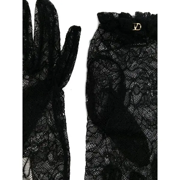 Valentino Garavani Vlogo Signature Lace Gloves