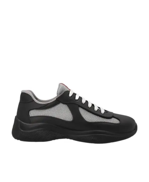 Prada America's Cup Soft Rubber And Bike Fabric Sneakers - Black