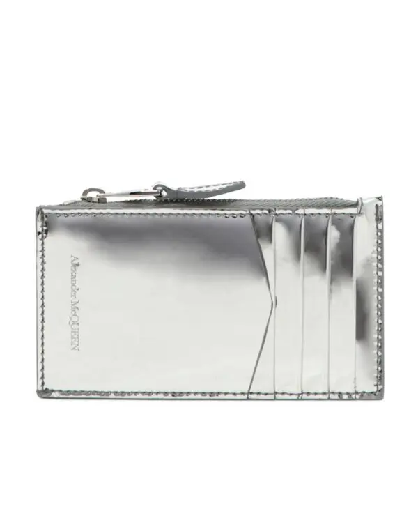Alexander McQueen Skull Embellished Zipped Wallet