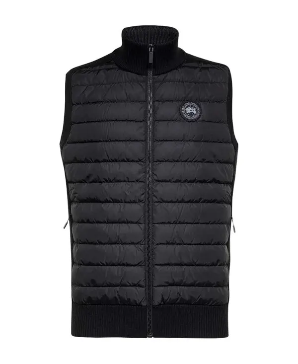 Canada Goose Hybridge Logo-patch Quilted Gilet - Black