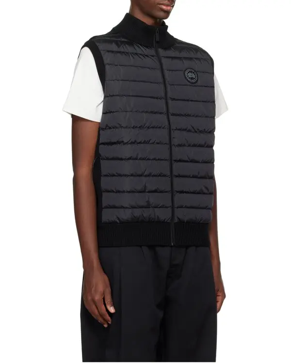Canada Goose Hybridge Logo-patch Quilted Gilet - Black