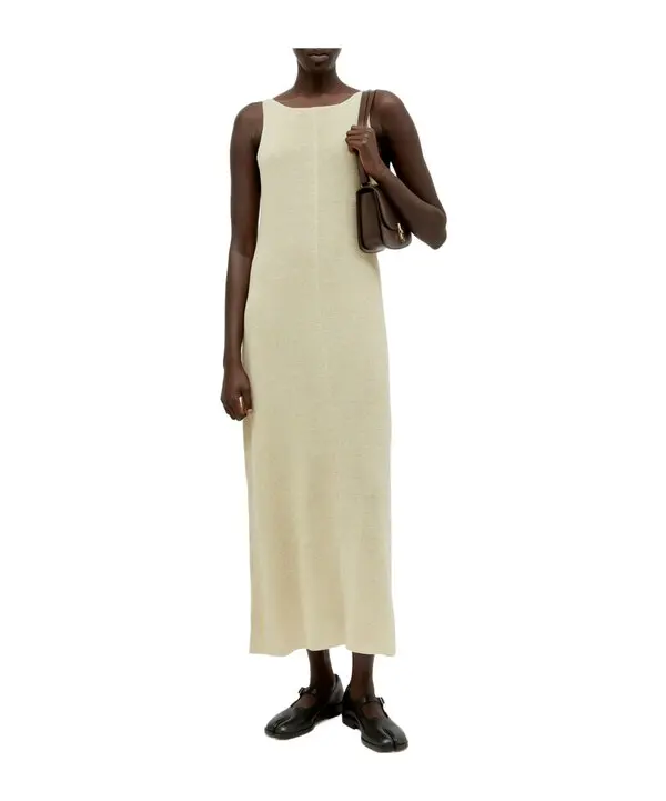 THE ROW Sleeveless Knitted Midi Dress