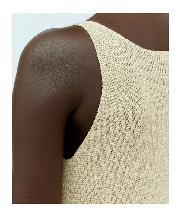 THE ROW Sleeveless Knitted Midi Dress