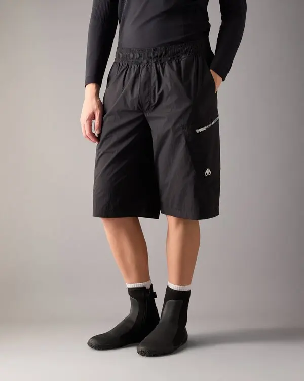 Moose Knuckles Flight Cargo Shorts - Black