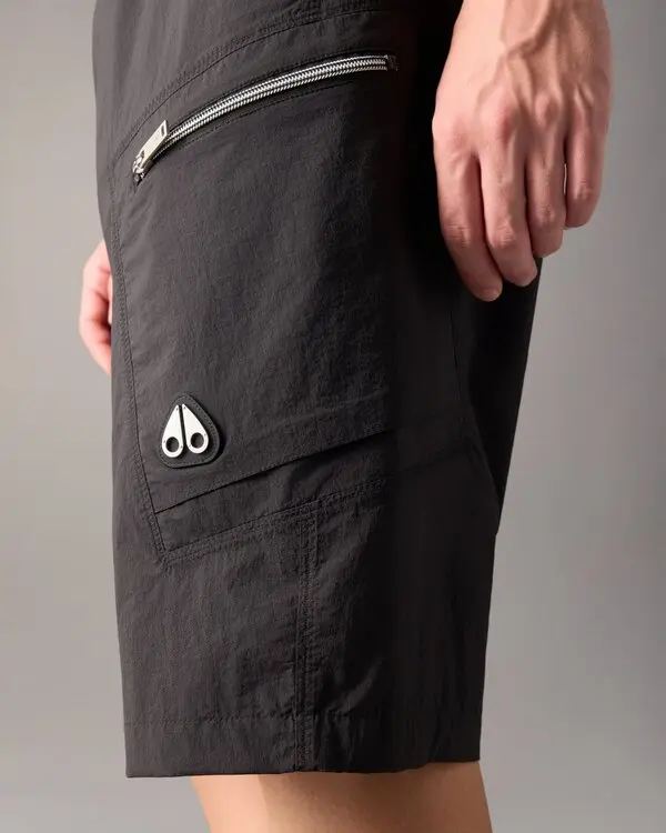 Moose Knuckles Flight Cargo Shorts - Black