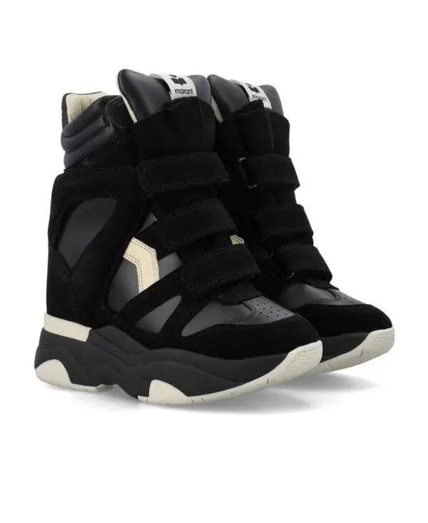 Isabel Marant Étoile Balskee Gz Velcro High-top Wedge Sneakers