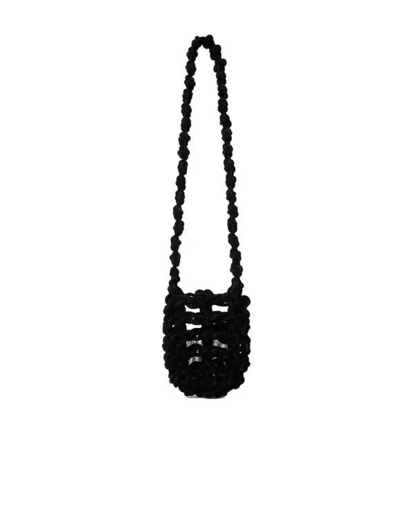 Kara Logo Shoulder Bag - Black