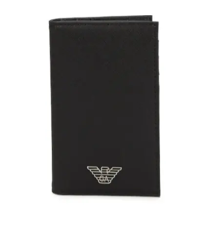 Emporio Armani Bi-fold Continental Wallet - Black
