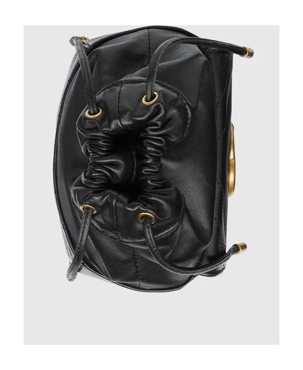 Gucci Mini Gg Marmont Bucket Bag - Black
