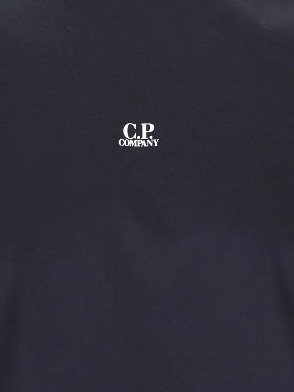 C.P. COMPANY Logo Mercerized T-shirt - Blue