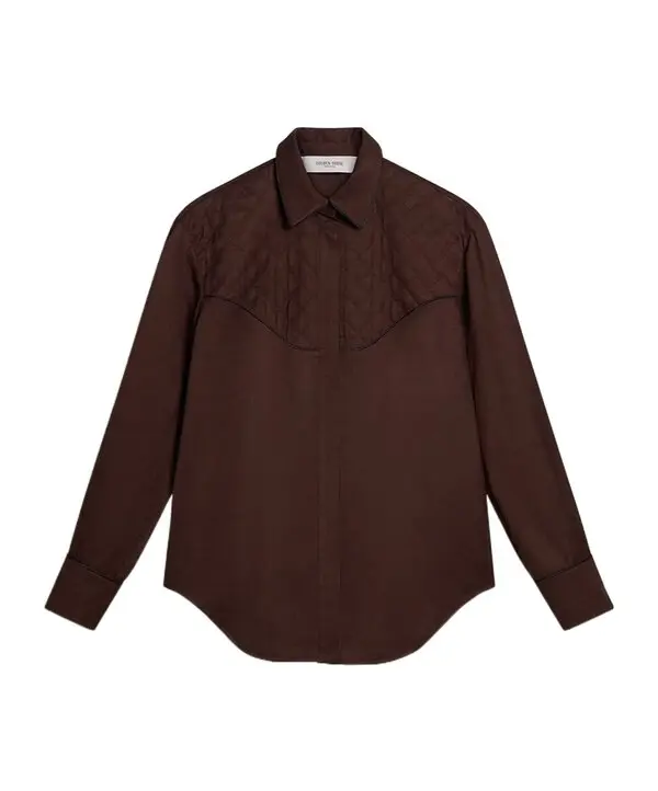GOLDEN GOOSE Long Sleeve Quilted Shirt