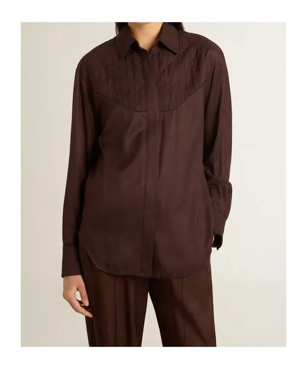 GOLDEN GOOSE Long Sleeve Quilted Shirt