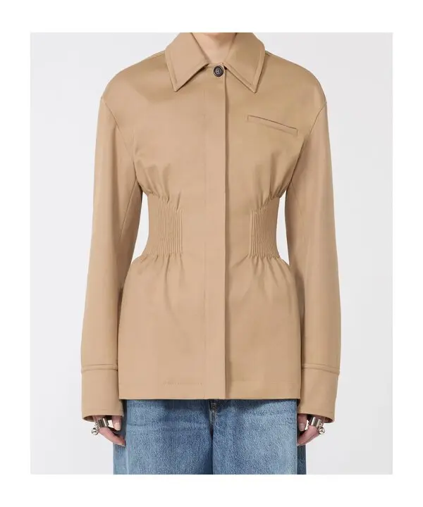 Sportmax Long Sleeve Shirt Jacket With Hidden Buttons