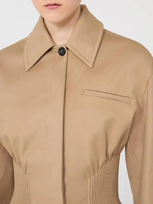 Sportmax Long Sleeve Shirt Jacket With Hidden Buttons