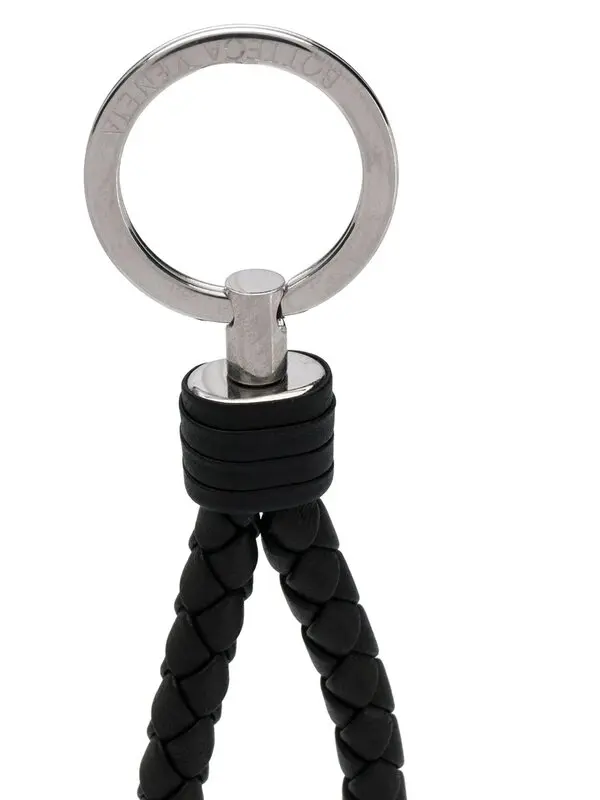 Bottega Veneta Intrecciato Leather Key Ring