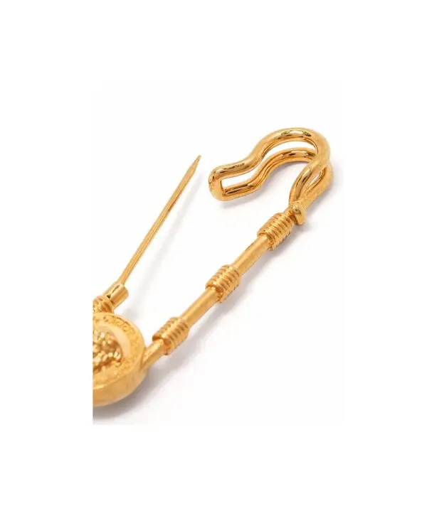 Versace Medusa Safety Pin Brooch