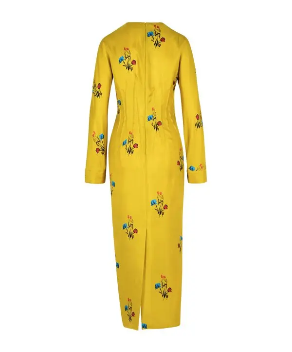 Marni Floral Print Midi Dress