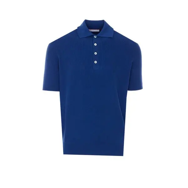 Brunello Cucinelli Cotton Knit Polo Half English Coast