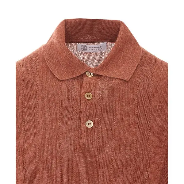 Brunello Cucinelli Linen And Cotton Polo