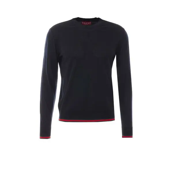 Gucci Wool Sweater With Web Motif