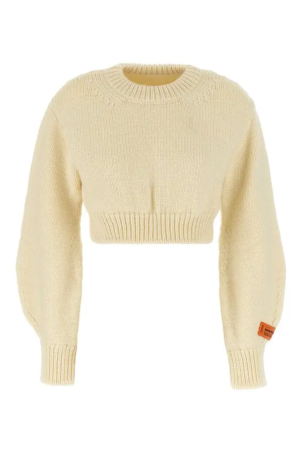 Heron Preston Ribbed Knit Cropped Pullover - Multicolor