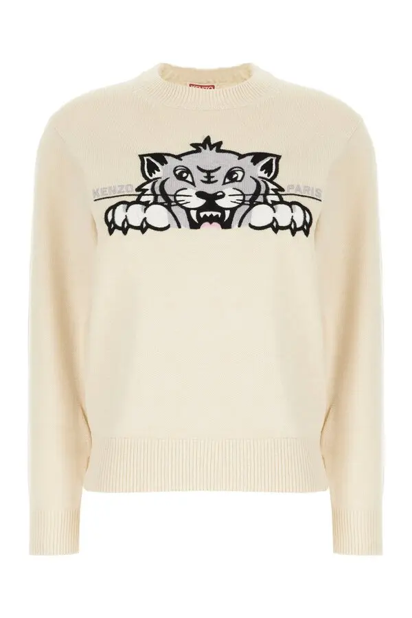 Kenzo Crew Neck Tiger Knitwear
