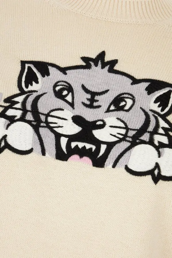 Kenzo Crew Neck Tiger Knitwear