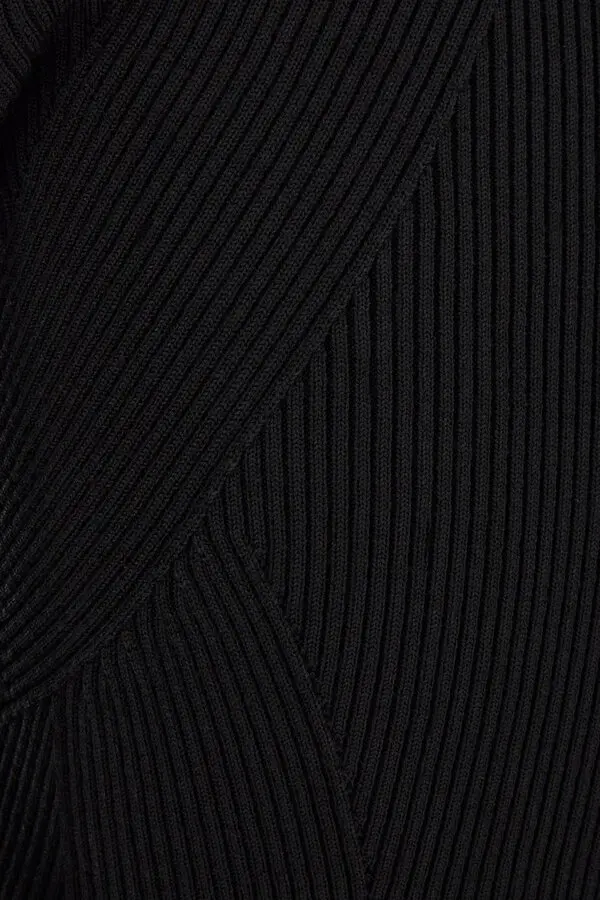 Alexander McQueen Ribbed Knit V-neck Pullover - Multicolor