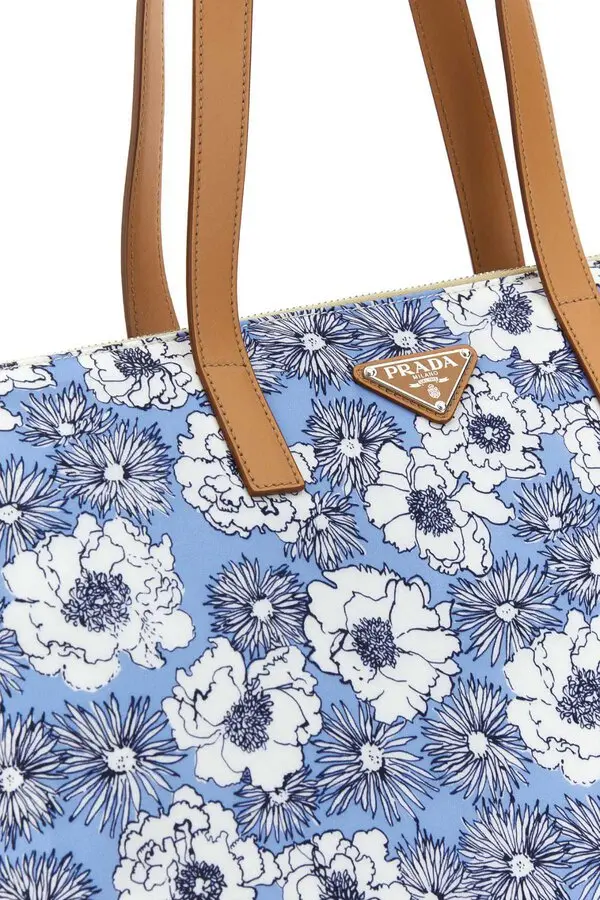 Prada Printed Re-nylon Tote Bag - Multicolor