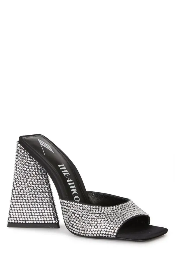 Attico Embellished Mules - Multicolor