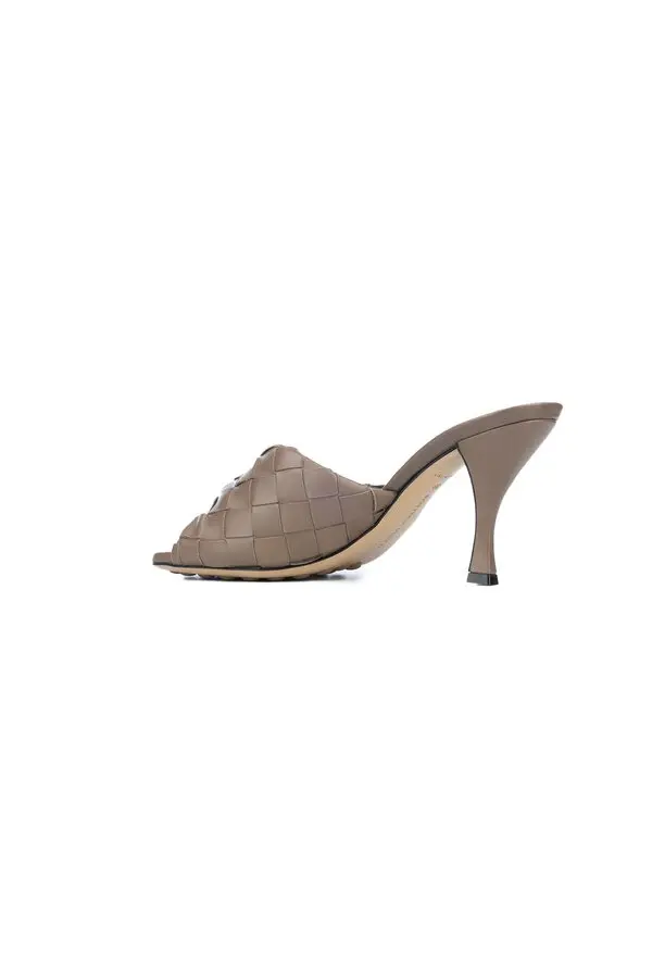 Bottega Veneta Woven Heeled Mules
