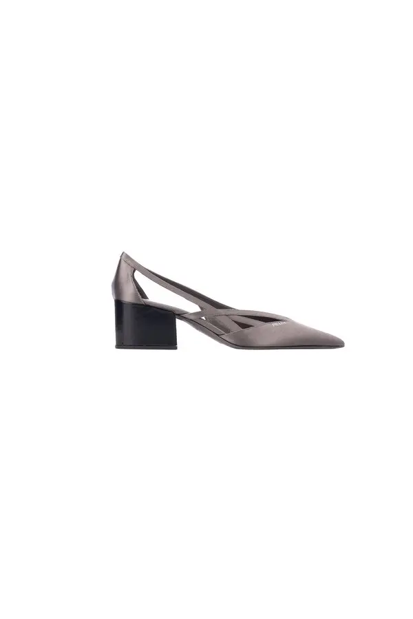 Prada Cut-out Pumps With Block Heel